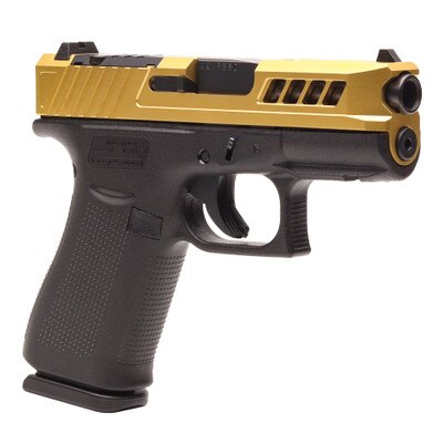 GS Custom Glock 43X with True Precision Axiom Slide - Gold