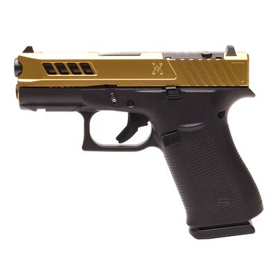GS Custom Glock 43X with True Precision Axiom Slide - Gold