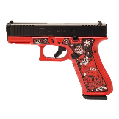 GS Custom Glock 45 w/ Custom Tactical Santa Stippling & Cerakote