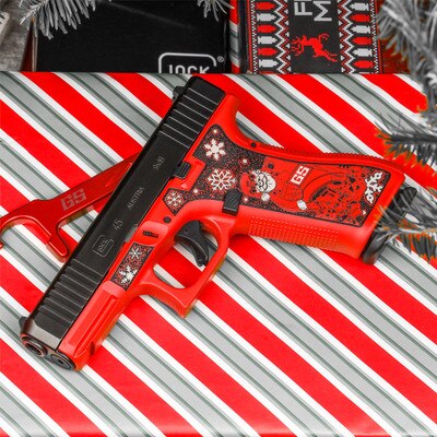 GS Custom Glock 45 w/ Custom Tactical Santa Stippling & Cerakote