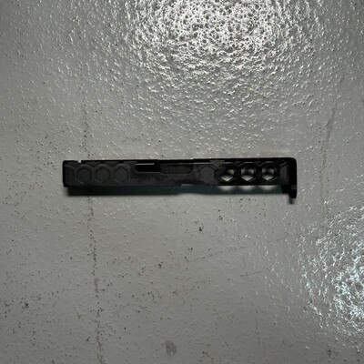 Stripped GS Hex Fire Slide for Gen5 G17 w/ Dovetail Cut - Black
