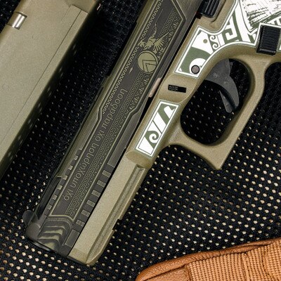 Glock 17 Gen5 Custom BFG Spartan Laser Engraved & Slide Cut w/ RMR Cut 9mm