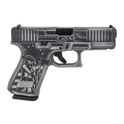 Glock 19 Gen5 Custom Patriot Gray Live or Die 9mm