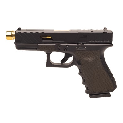 Glock 19 Gen3 9mm - Black Bear Cut Slide & Chainmail Laser Stippled Grip