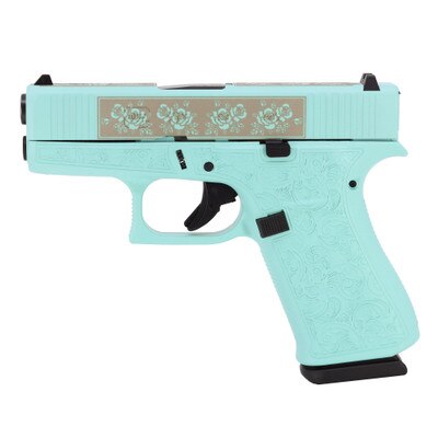 Glock 43X 9mm Custom Tiffany Glock & Roses