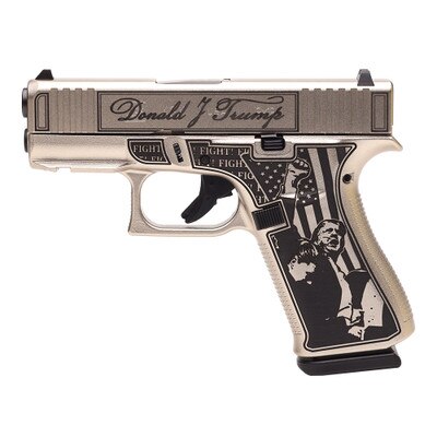 Glock 43X Custom Trump Fight 9mm