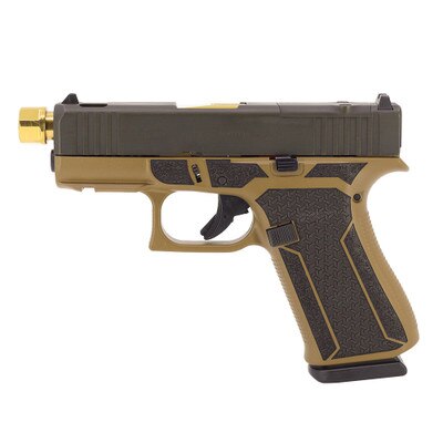 Glock 43X Happy Little Trees Custom 9mm w/ Zaffiri Precision Gold Barrel