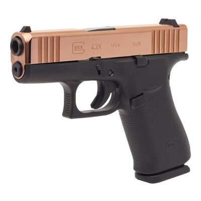 Glock 43X w/ Rose Gold Slide