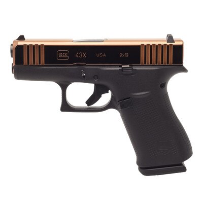 Glock 43X w/ Rose Gold Slide