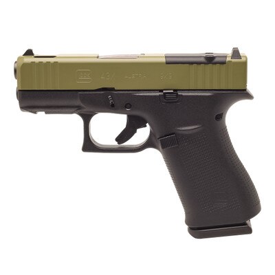Glock 43X w/ GS C Cut Bazooka Green Slide